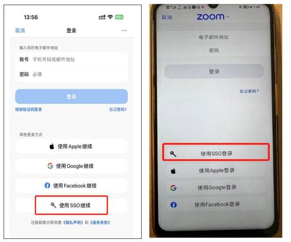 How to Sign-in ZOOM with SSO - CN